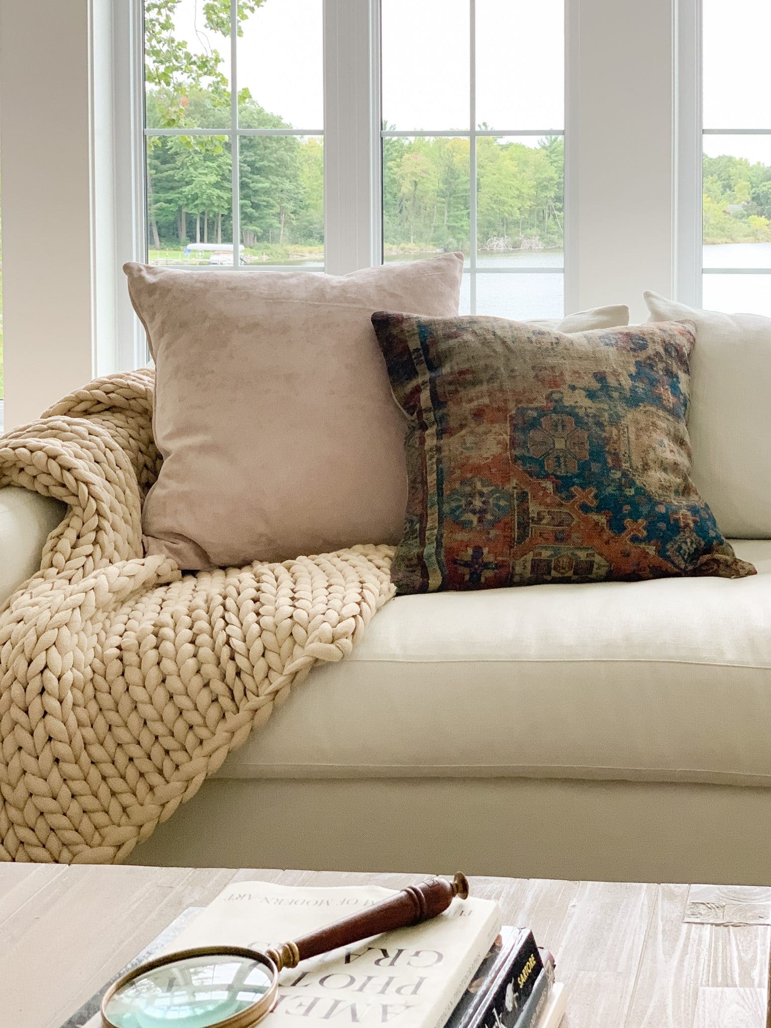 Neutral Fall Throw Pillows - The Lilypad Cottage