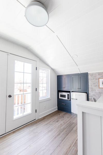 Navy Pool House Snack Bar - The Lilypad Cottage