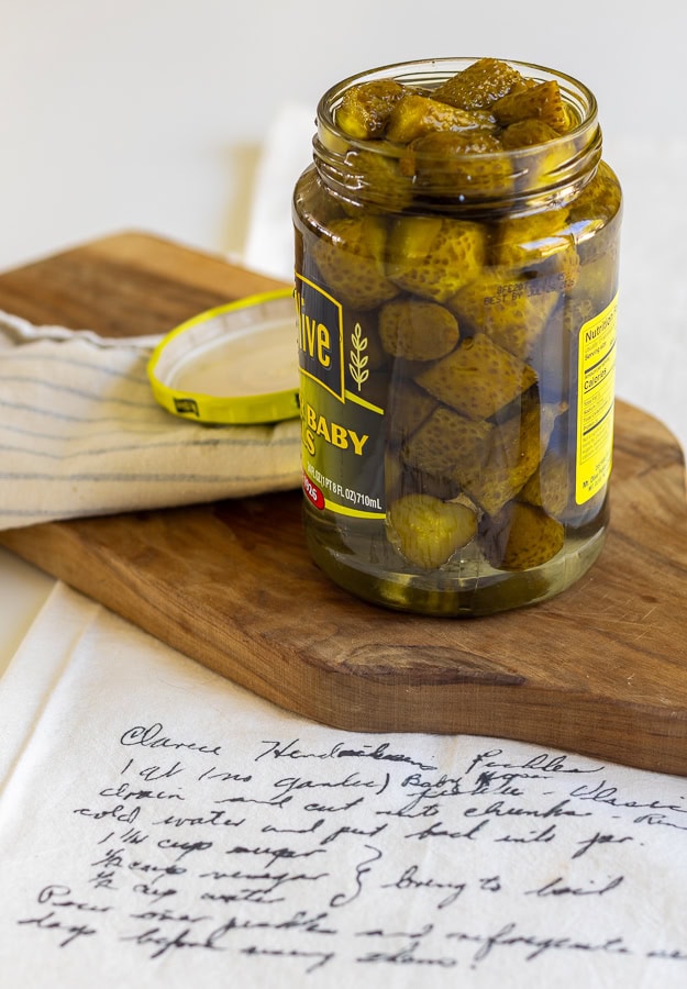 Grandma's Sweet Pickles - The Lilypad Cottage