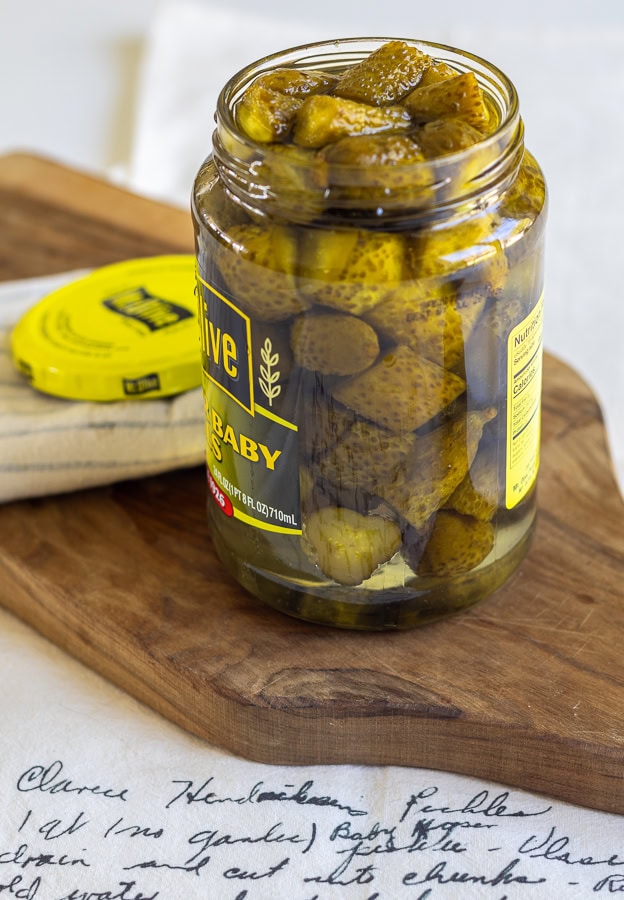 Grandma's Sweet Pickles - The Lilypad Cottage